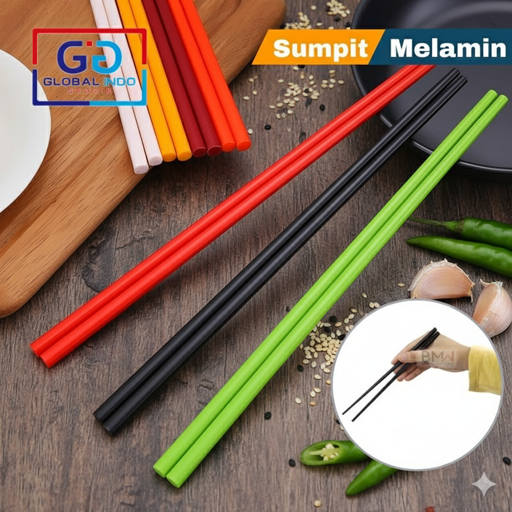 Jual Sumpit Melamin Warna Sumpit Mie Chopsticks atau sumpit melamin ...
