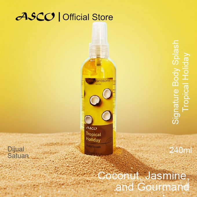 Jual [ Coconut Jasmine ] Asco Body Splash TROPICAL HOLIDAY 240ml ...