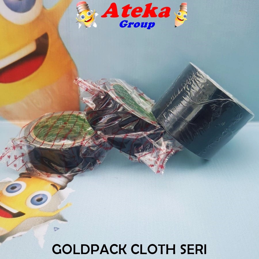 Jual [1ROLL] GOLDPACK CLOTH 70MM 46MM 35MM PLAKBAN JILID HITAM | Shopee ...