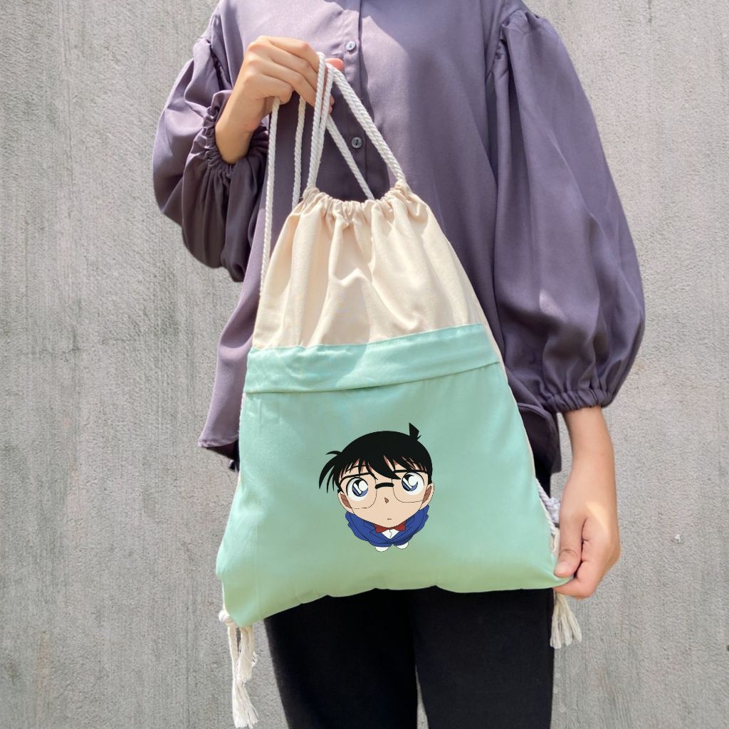 Jual Detektif Conan Stringbag saku Naomi tas ransel pocket anime ...