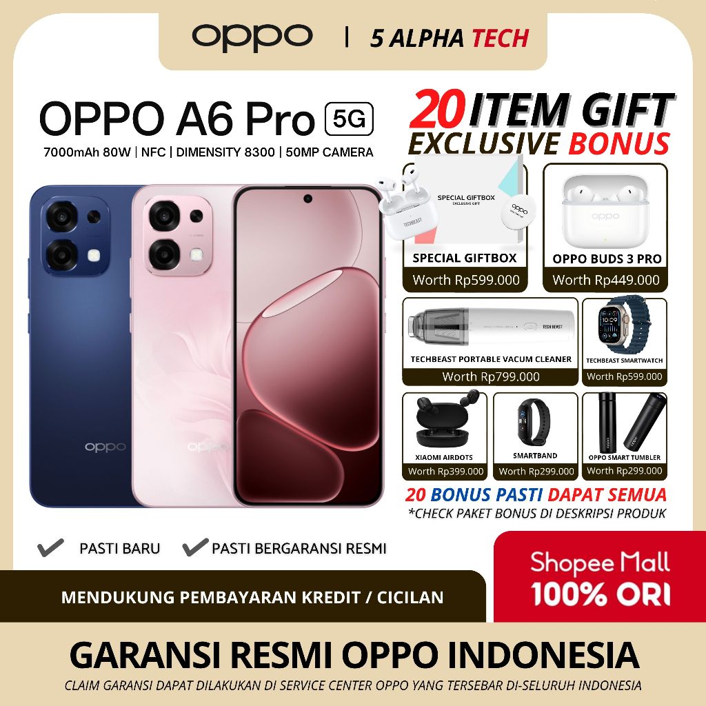 Jual OPPO A6 Pro 5G 8/256GB ( +8GB Extended Ram ) Garansi Resmi ...