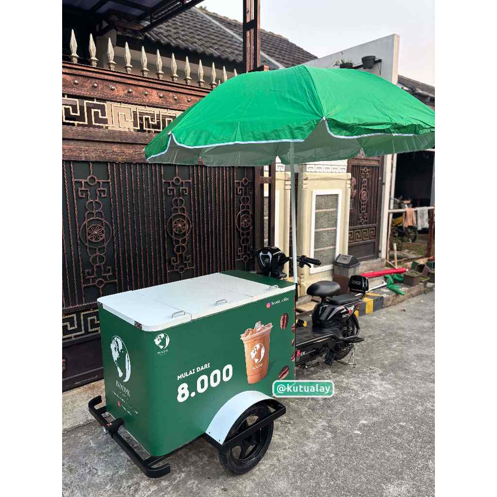 Jual Gerobak Keliling Sepeda Listrik 500w Starling Custom Minuman Es ...