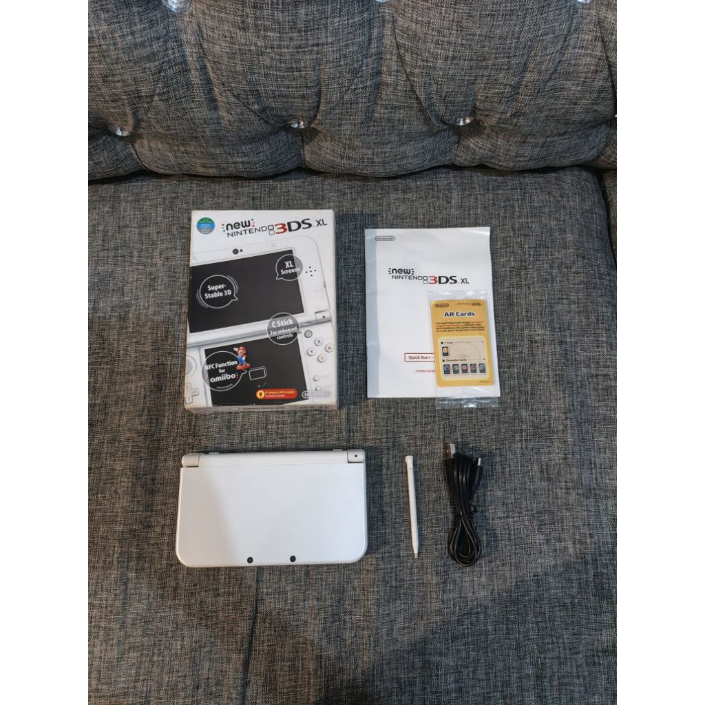 Jual Nintendo New 3DS XL Pearl White Pure USA CFW Permanen | Shopee ...