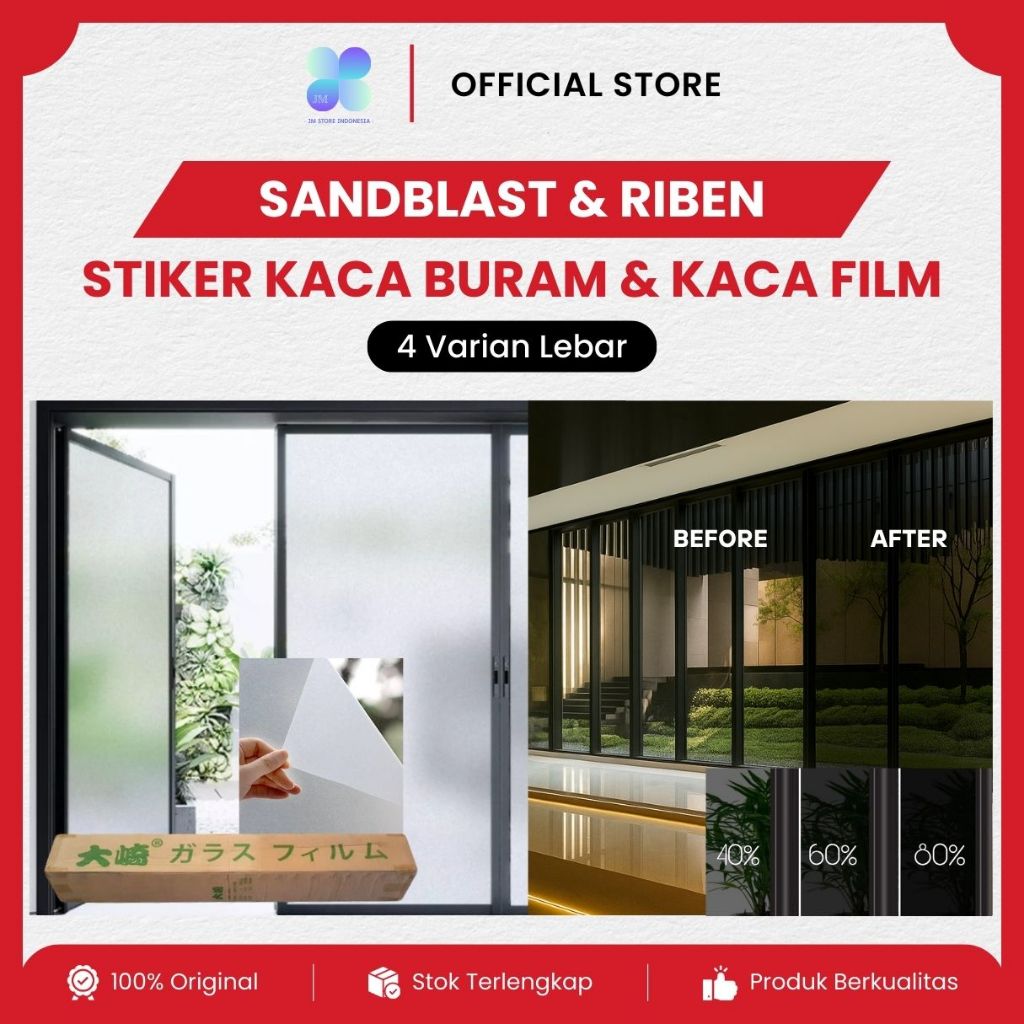 Jual Kaca Film One Way Sandblast Cermin Jendela Mobil Rumah Gedung ...