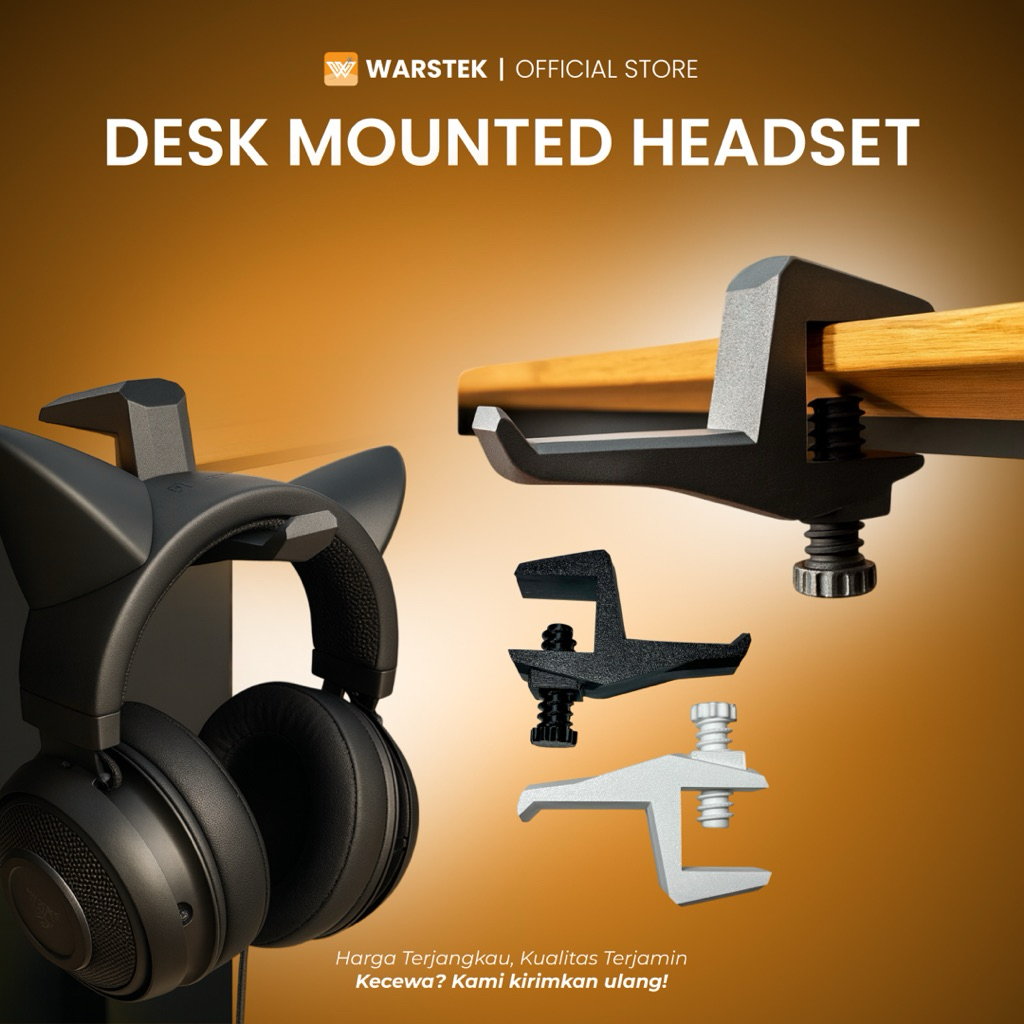 Jual [Instant/Same Day] Desk-Mounted Headset / Kabel / Gantungan Holder ...
