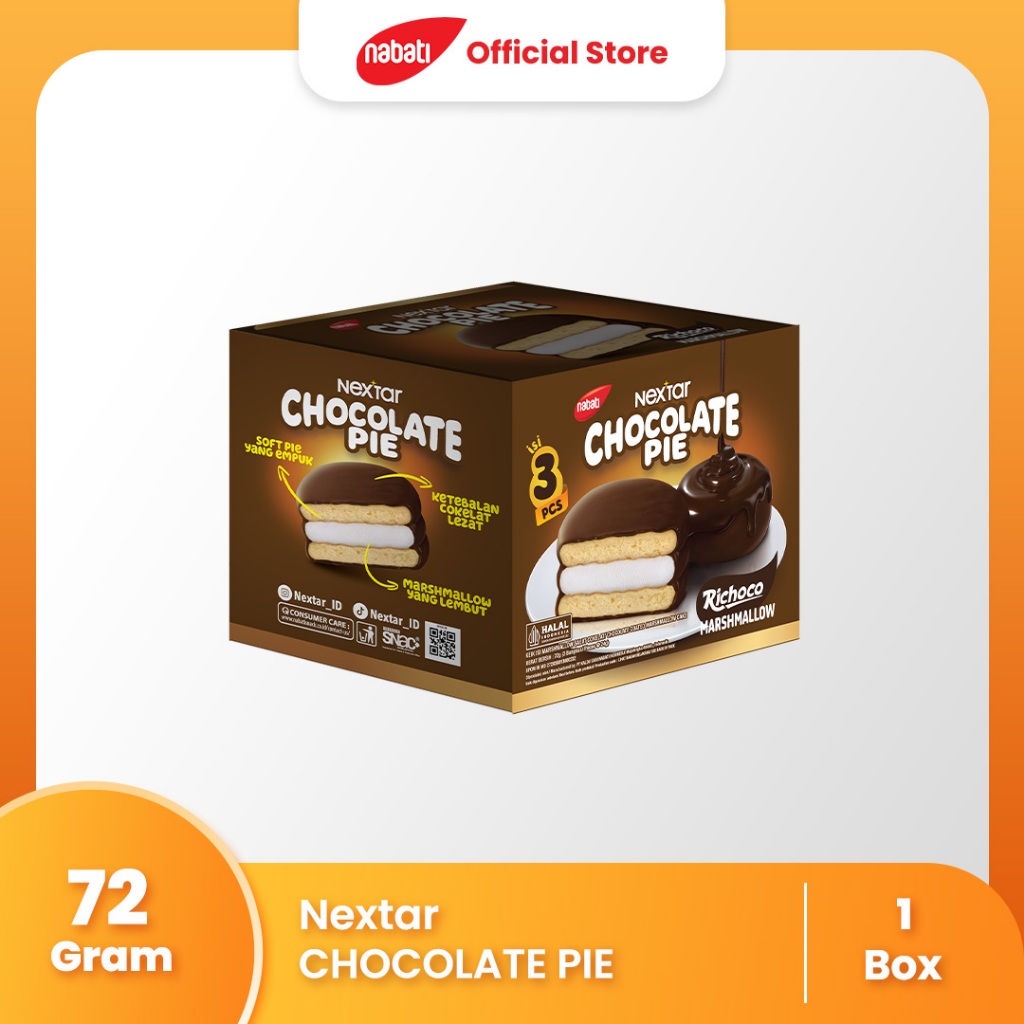 Jual NEXTAR CHO PIE RICHOCO 72g | Shopee Indonesia