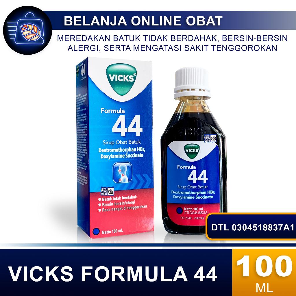 Jual VICKS FORMULA 44 SIRUP OBAT BATUK 100ML | Shopee Indonesia