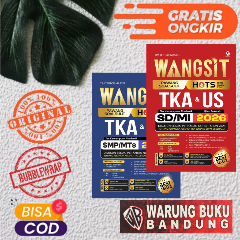 Jual Buku WANGSIT (Pawang Soal Sulit) HOTS TKA & US SD/MI DAN SMP/MTs ...