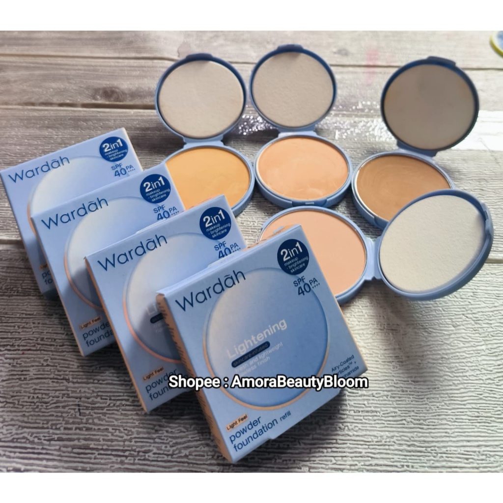 Jual Bedak padat Wardah Lightening Powder Foundation Light Feel 12g ...