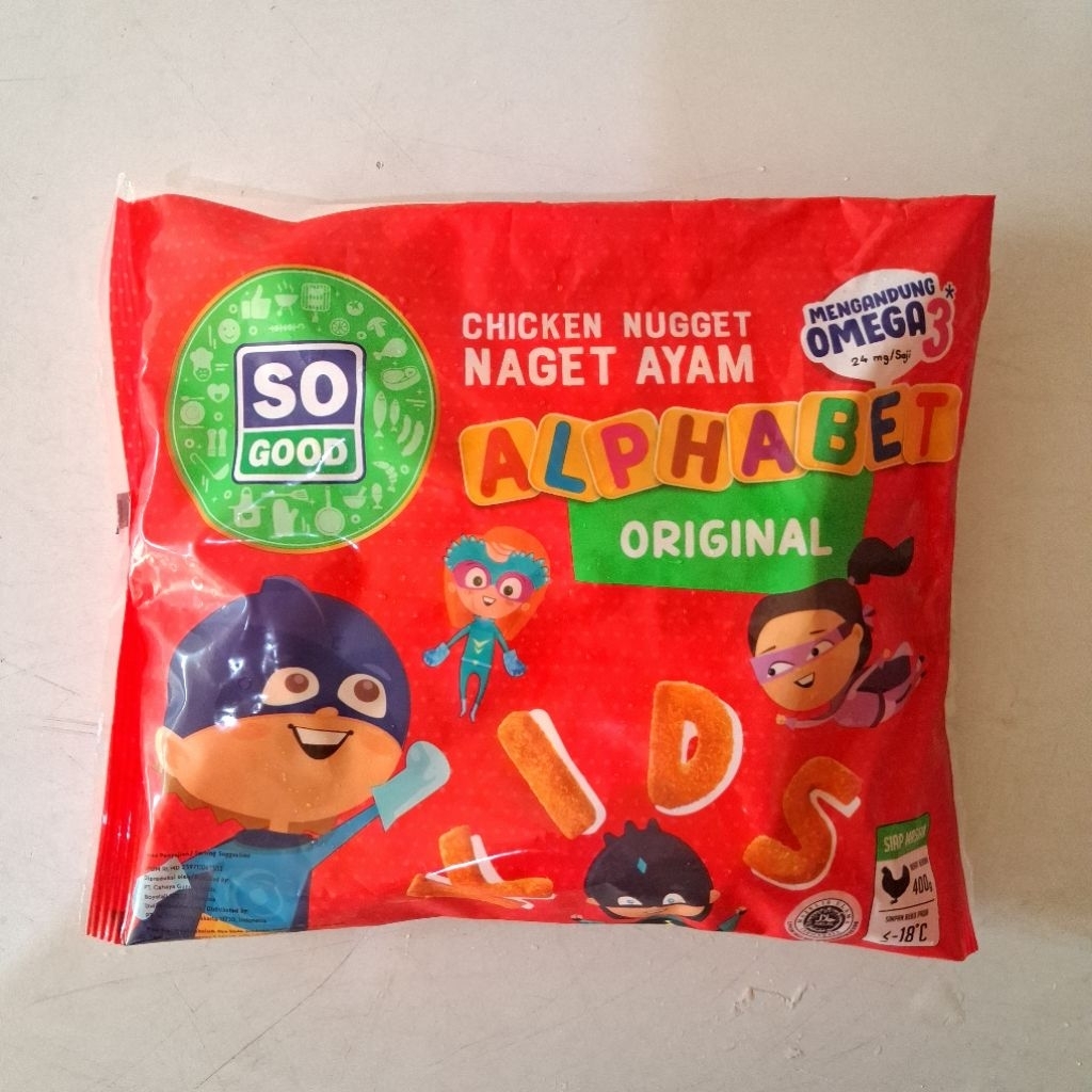 Jual So Good Alphabet Original Naget Ayam Karakter 400g | Shopee Indonesia