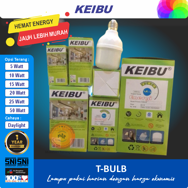 Jual Lampu Keibu Tbulb LED Daylight Lampu Harian Murah Bergaransi ...