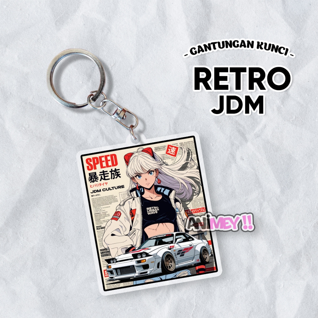 Jual Gantungan Kunci Retro JDM Cars / Keychain Retro JDM / Ganci ...