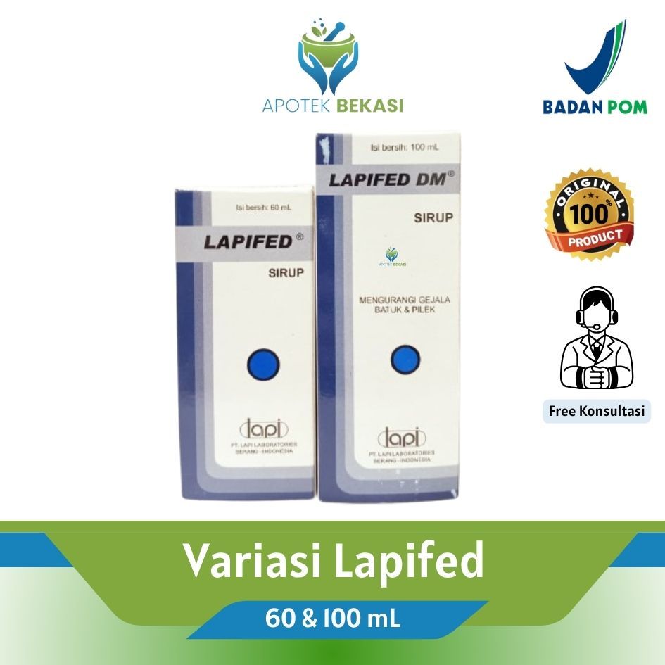 Jual Lapifed Syrup 60 mL - Lapifed DM Syrup 100 mL | Shopee Indonesia