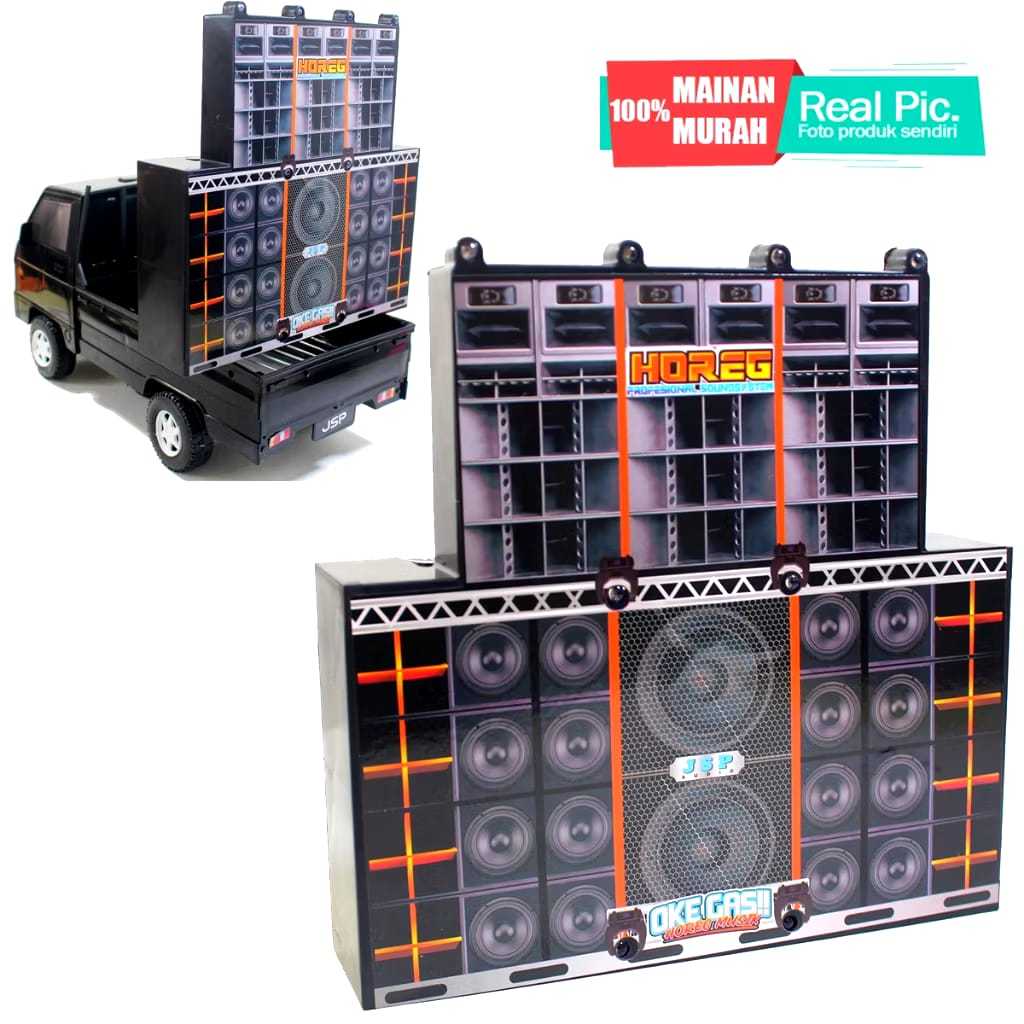 Jual Mainan Anak Mobil Pick Up Speaker Sound Horeg Oke Gass Ukuran ...