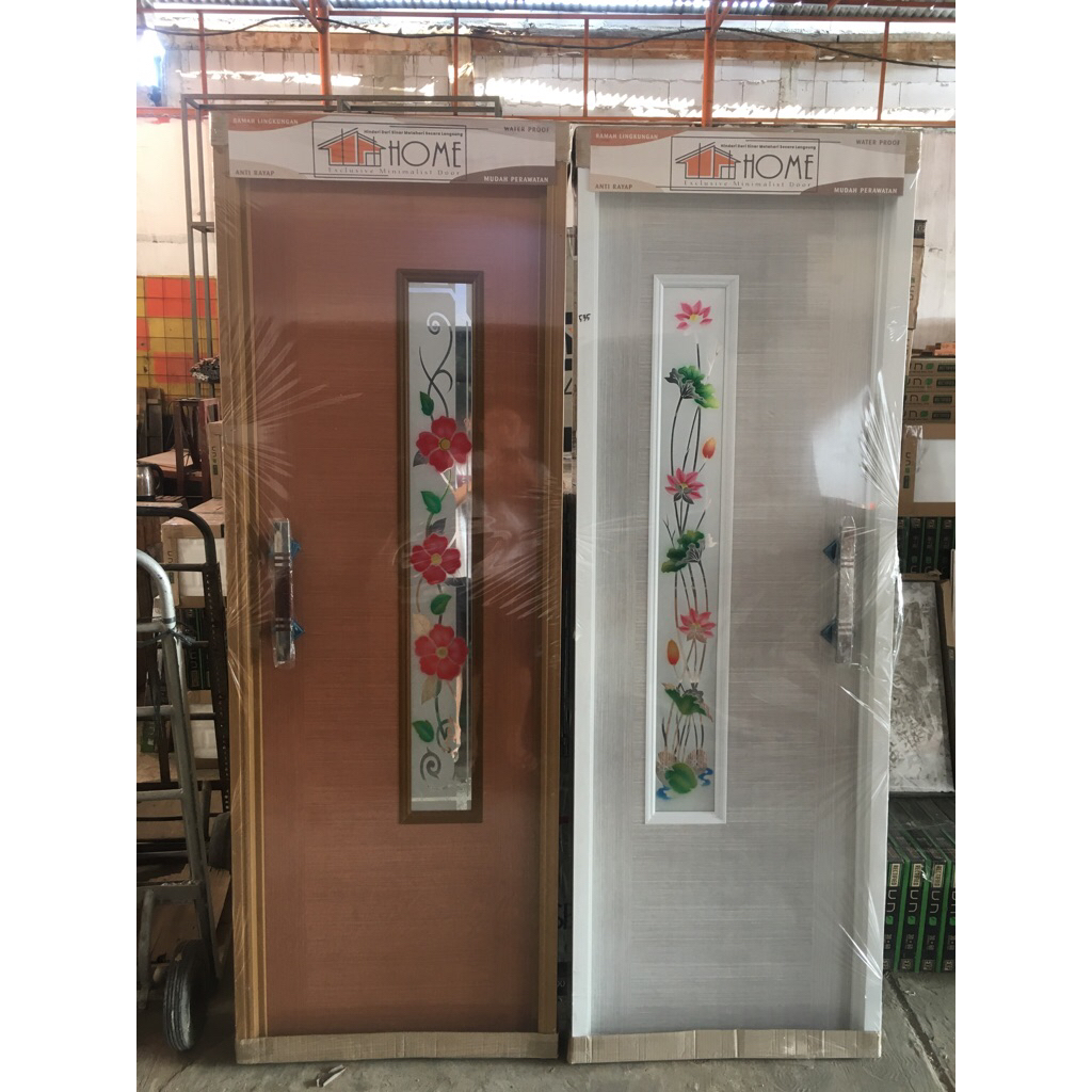 Jual PINTU PVC KAMAR MANDI MOTIF KEKINIAN (+KACA CERMIN) KUALITAS ...