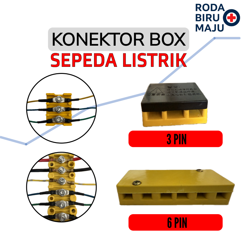 Jual Konektor Box Terminal Blok Pin Instalasi Sepeda Listrik Connector ...