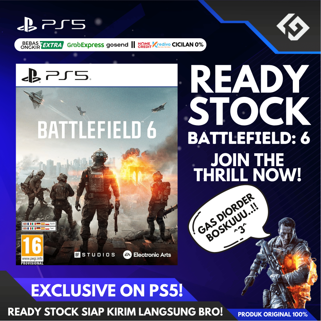 Jual PS5 Battlefield 6 EA BD Blue-Ray Disc PS 5 Original Sony | Shopee ...