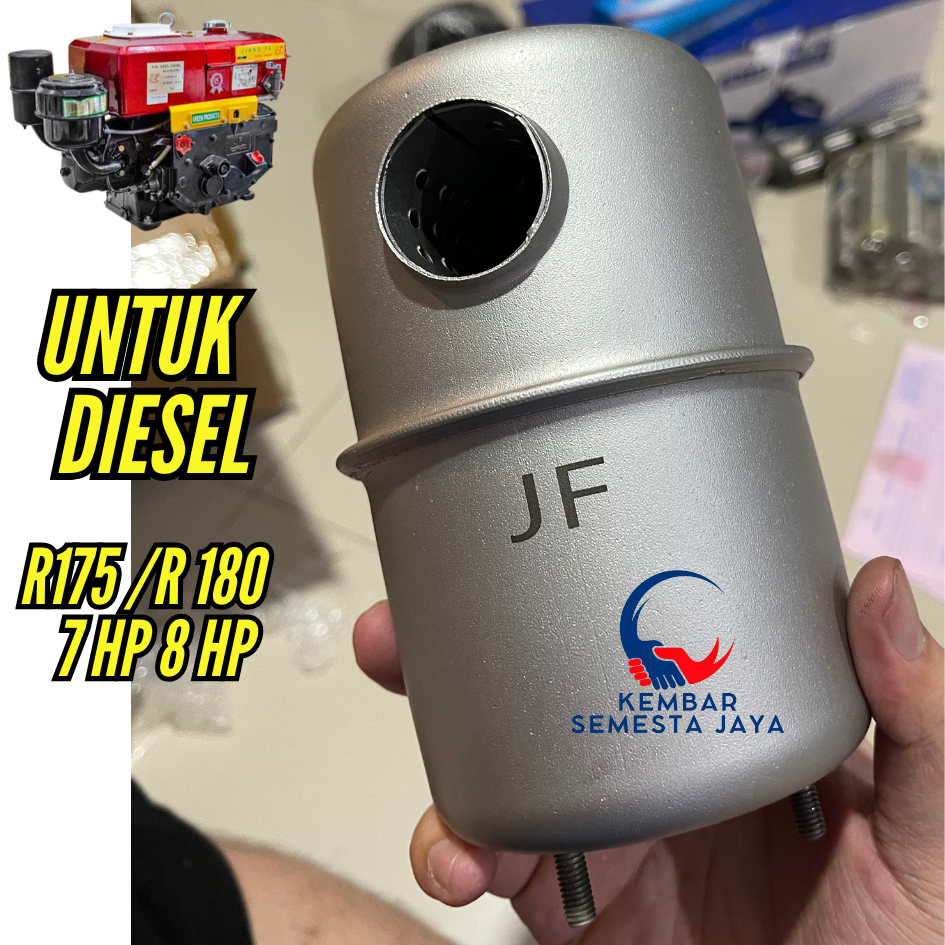 Jual JF Sparepart Knalpot DIESEL R175 R180 7 HP 8 HP PK Muffler Assy ...