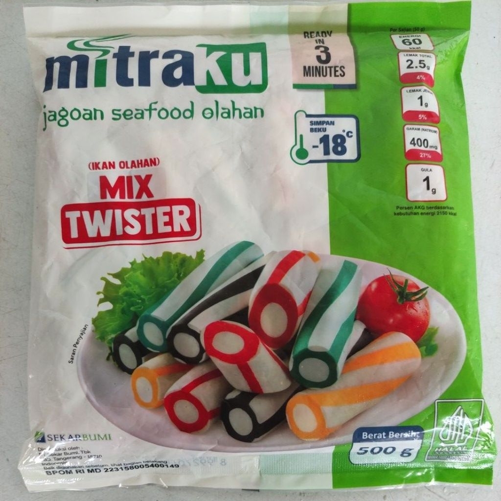 Jual MITRAKU Mix Twister Olahan Ikan 500g | Shopee Indonesia