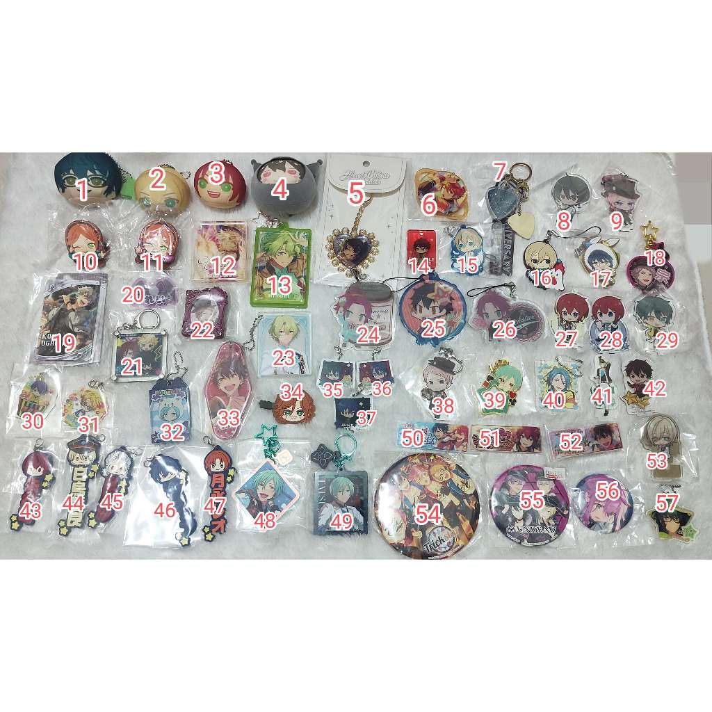 Jual Official Ensemble Stars Merchandise Manjuu Badge Standee Ritsu Eichi Rei Tatsumi Leo ...