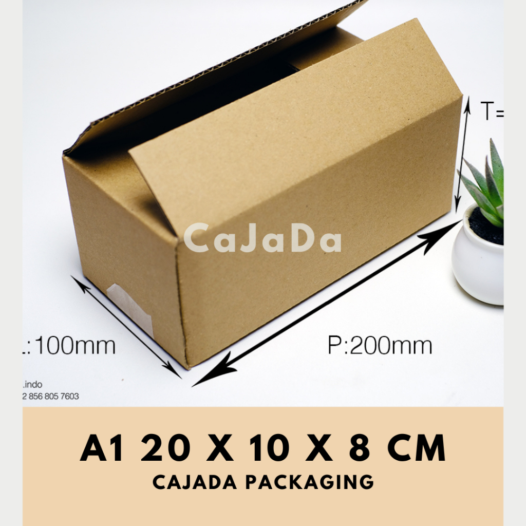 Jual Kardus Baru 20x10x8 cm Box Dus Coklat Packing Polos | Shopee Indonesia