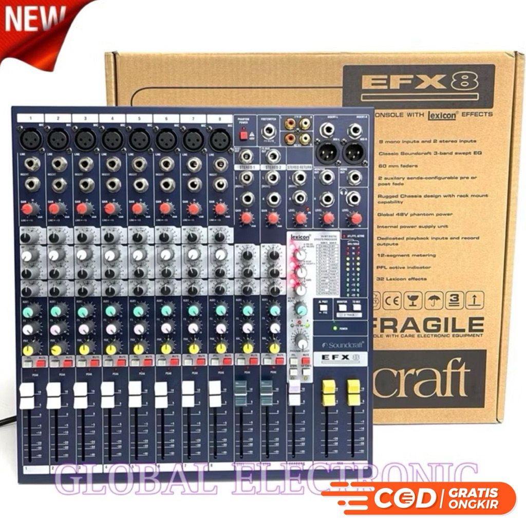 Jual MIXER AUDIO SOUNDCRAFT EFX 8 MIXER 8 CHANNEL SOUNDCRAFT EFX8 ...