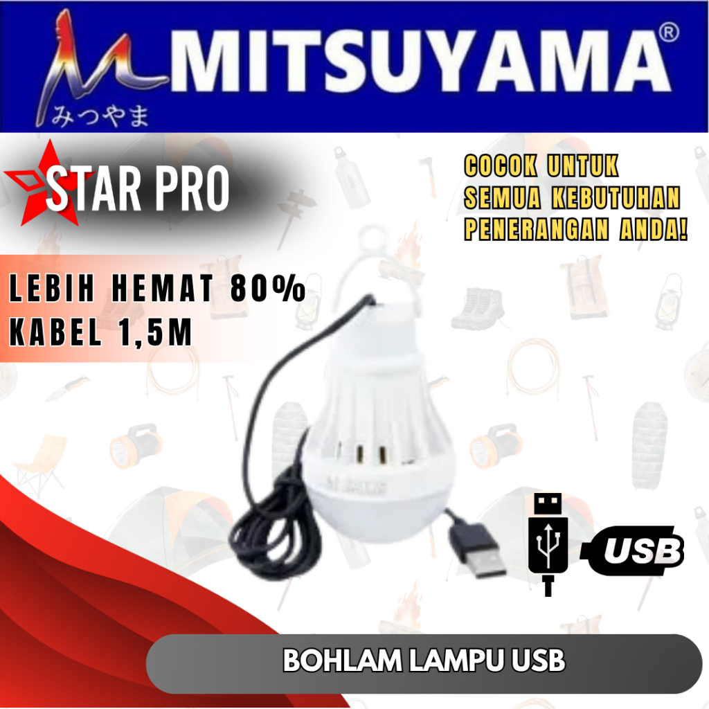 Jual Bohlam Lampu USB / Lampu LED USB Suport Power Bank | Shopee Indonesia