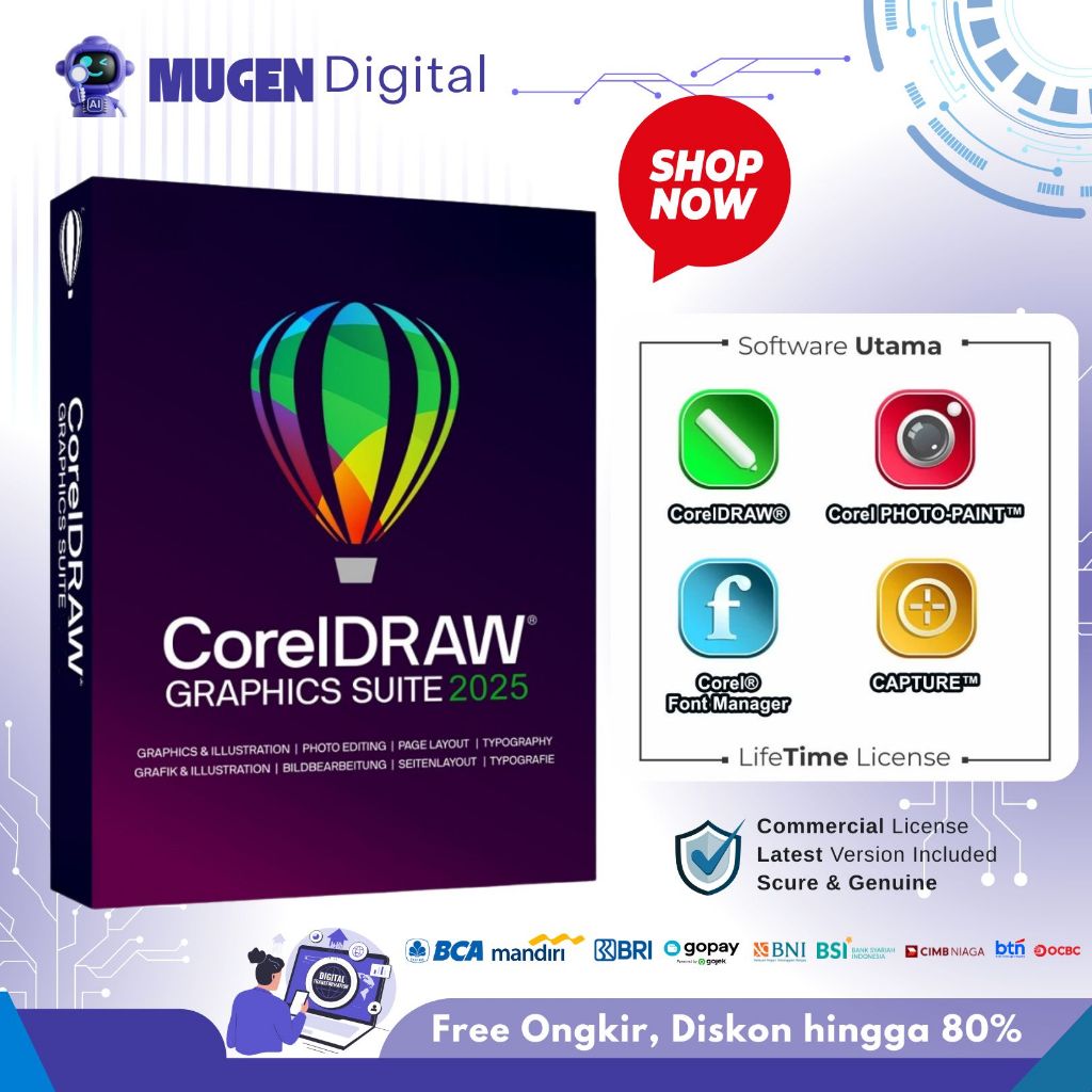 Jual CorelDraw Graphic Suite 2025 Original License For MAC Versi 12 ...