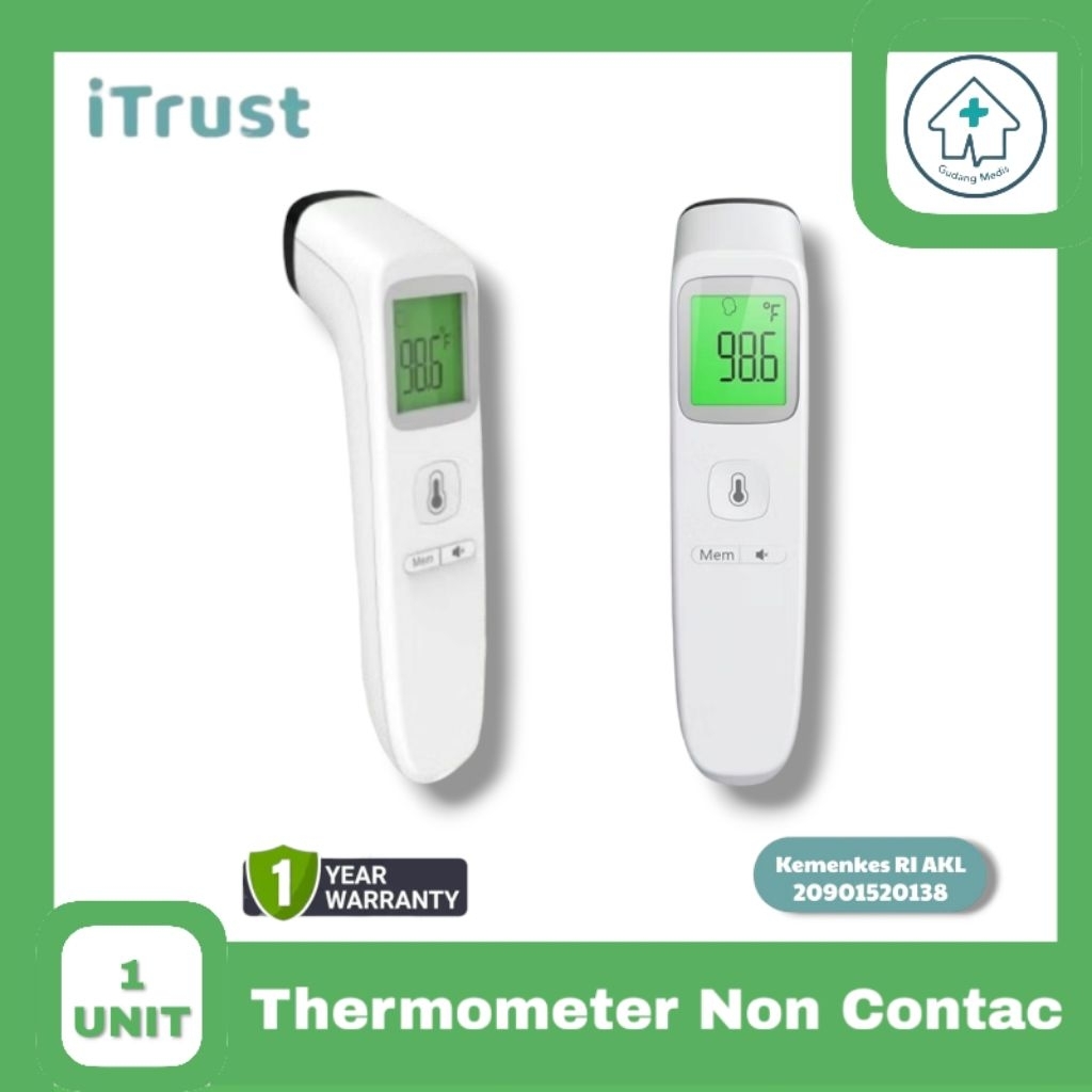 Jual Alat Ukur Suhu Badan Thermometer Infrared Non Contac Termometer ...