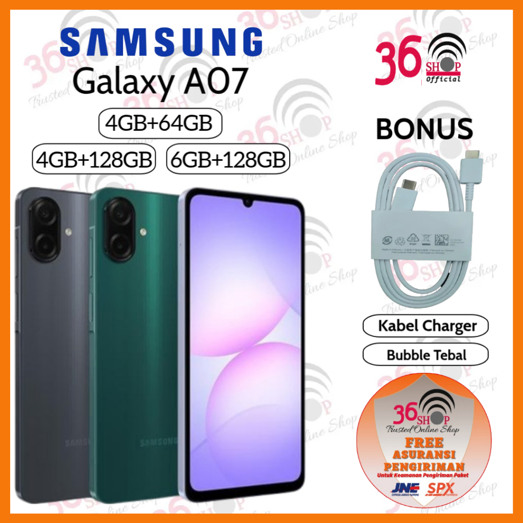 Jual Samsung Galaxy A07 [NO ADAPTOR] [4GB+64GB] [4GB+128GB] [6GB+128GB ...