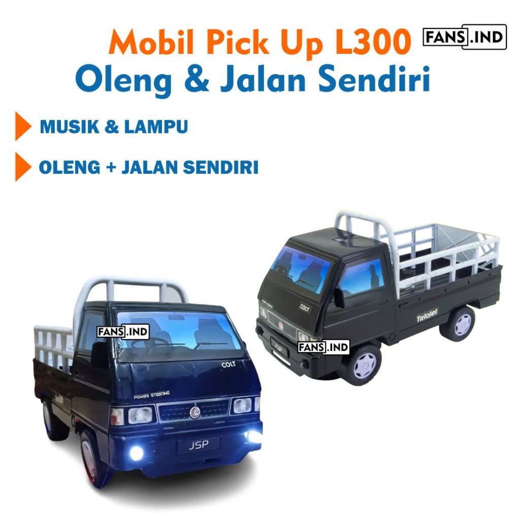 Jual Mainan MOBIL PICKUP L300 Black Edition Bump And Go Gerak dan Jalan ...