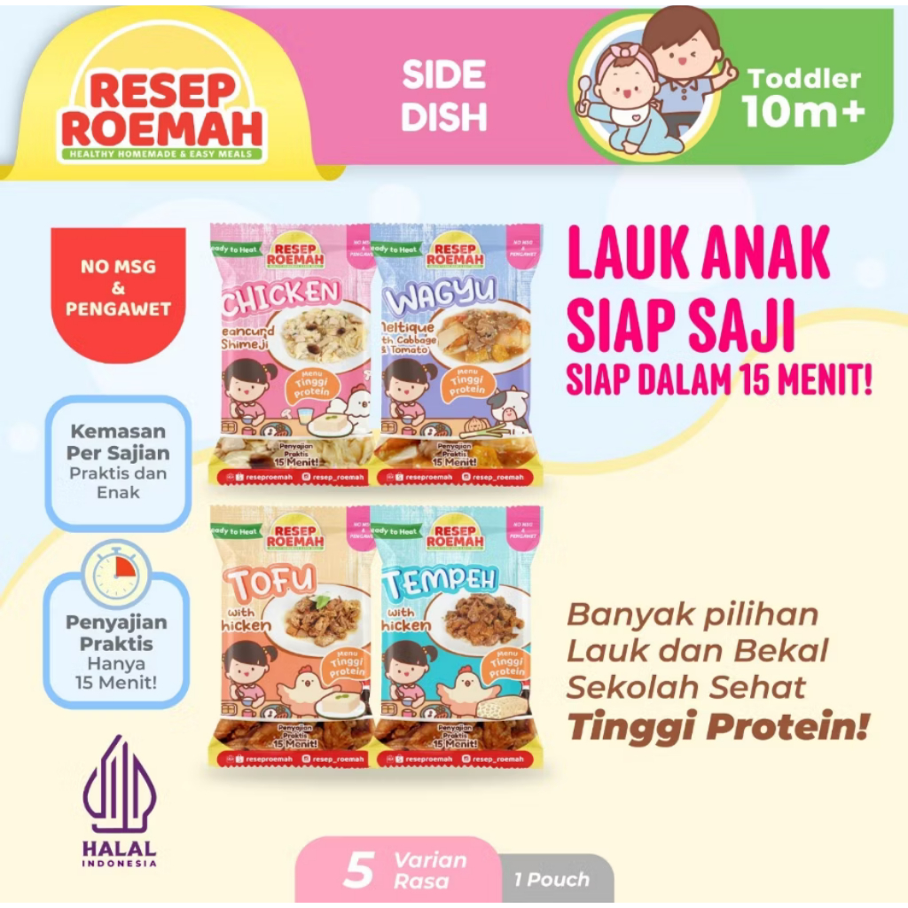 Jual RESEP ROEMAH / Lauk Anak Siap Saji / Ready To Heat Frozen Food ...