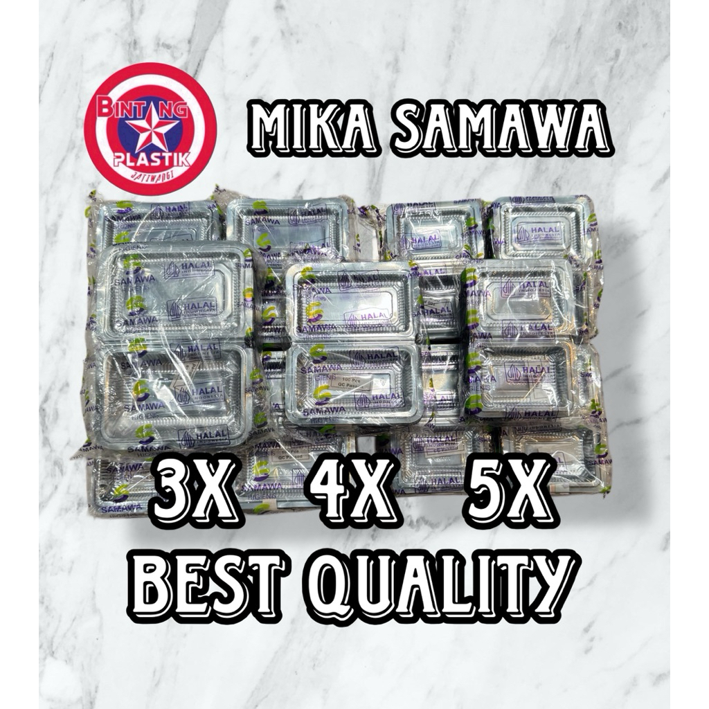 Jual Mika Plastik 3X 4X 5X SAMAWA by MEGA GROUP utk Kue / Nasi Kuning ...