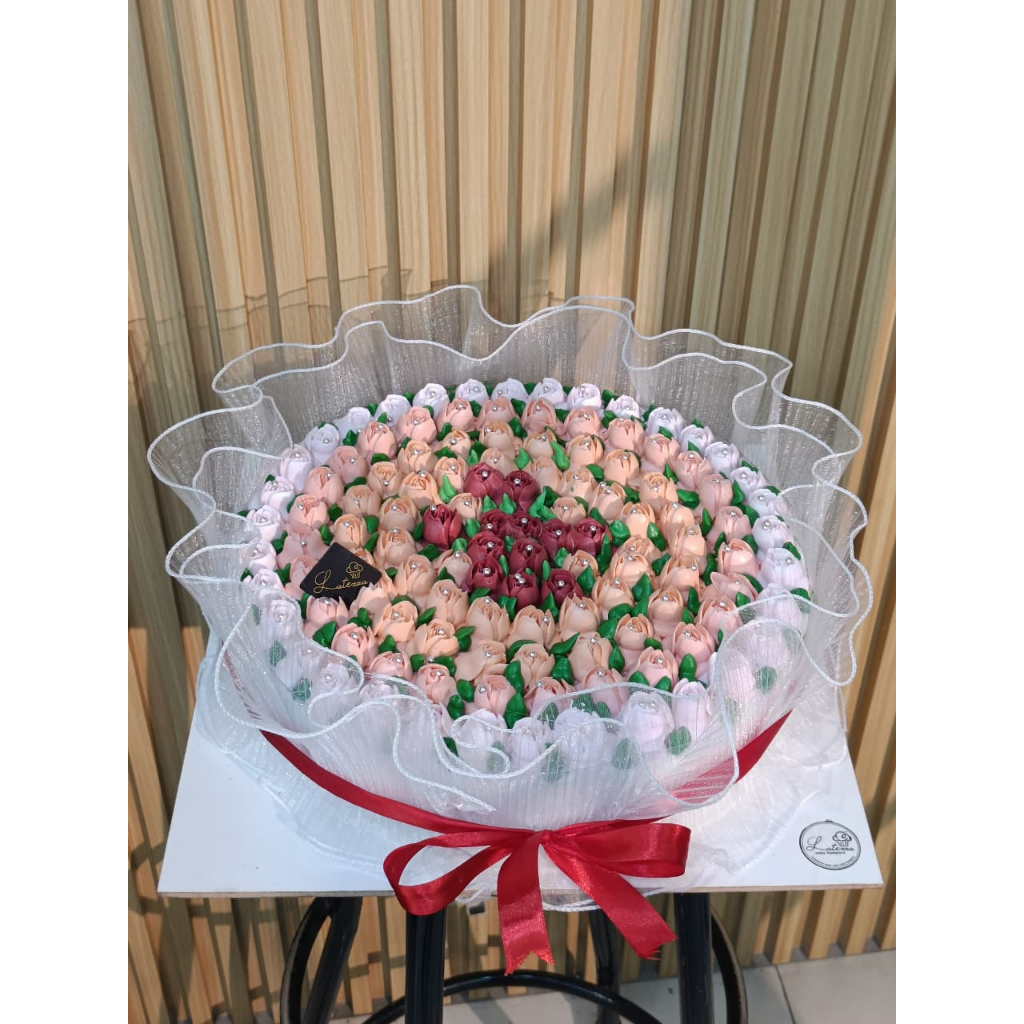 Jual Tulip Cake Lase Kue Ulang Tahun Bunga Pink Blackforest Korean Cake ...
