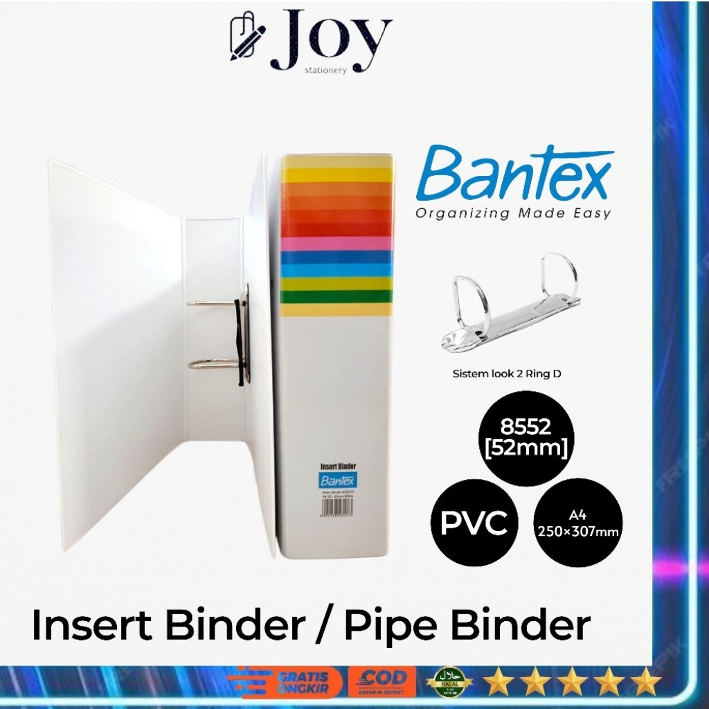 Jual Ordner Insert Binder/Post Binder/Pipe Binder Ring 2 Bantex 8552 ...