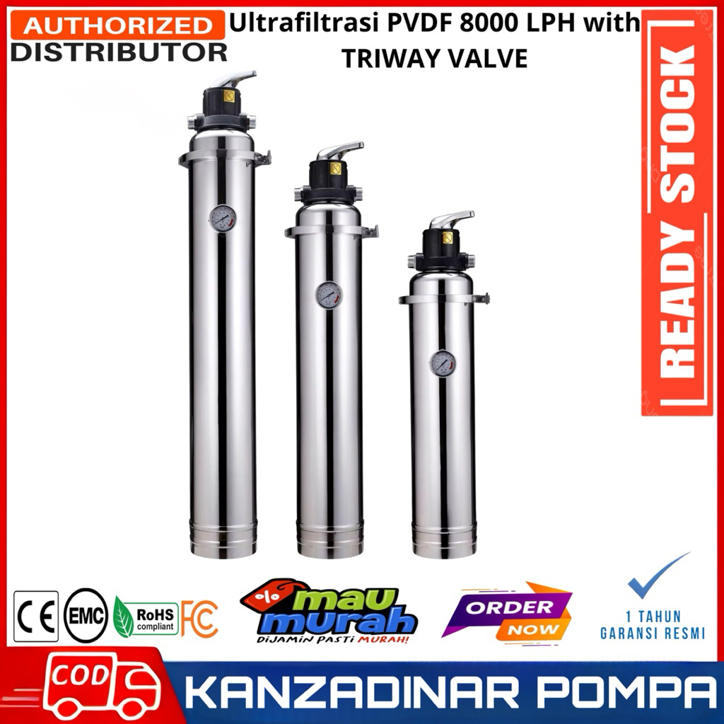 Jual Ultrafiltrasi PVDF 8000 LPH with TRIWAY VALVE | Shopee Indonesia