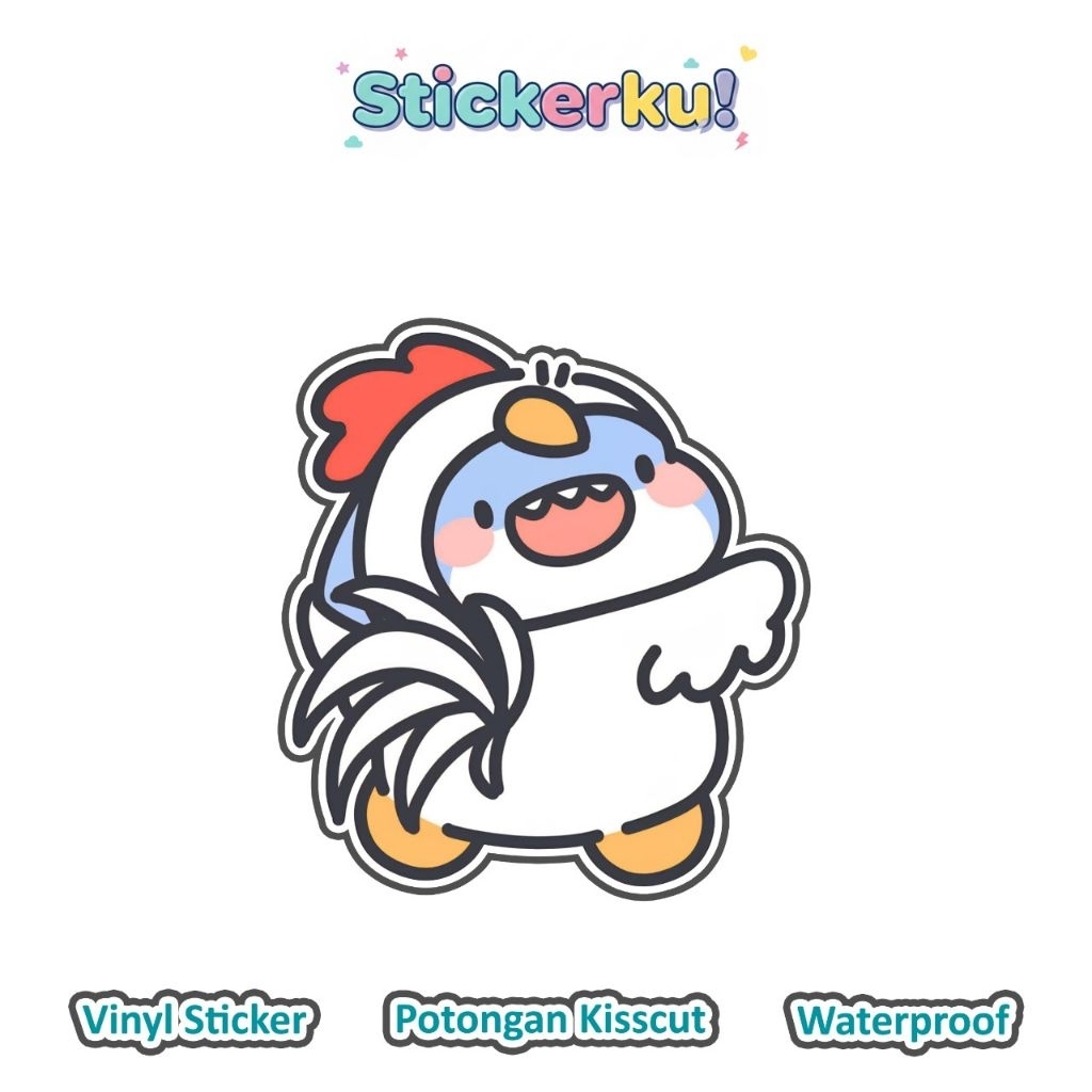 Jual Sticker Hiu Paus Lucu Vinyl Waterproof 1 pcs | Shopee Indonesia
