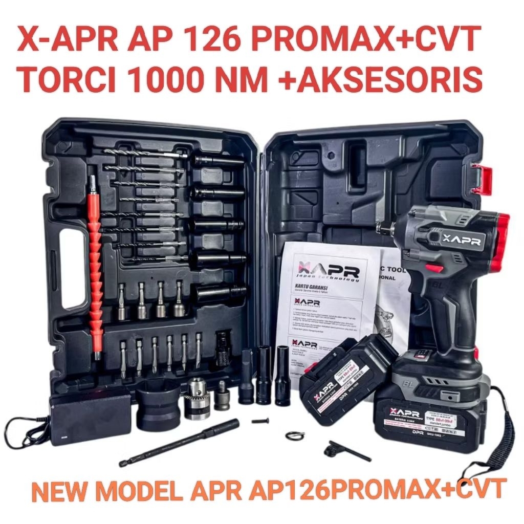 Jual APR RAJA IMPACT WRENCH AP126promax 1000nm body kecil tenaga jumbo ...