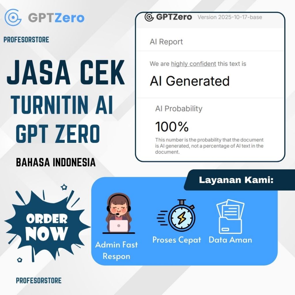 Jual CEK TURN1T1N AI CEK AI INDONESIA GPT ZERO KHUSUS BAHASA INDONESIA ...