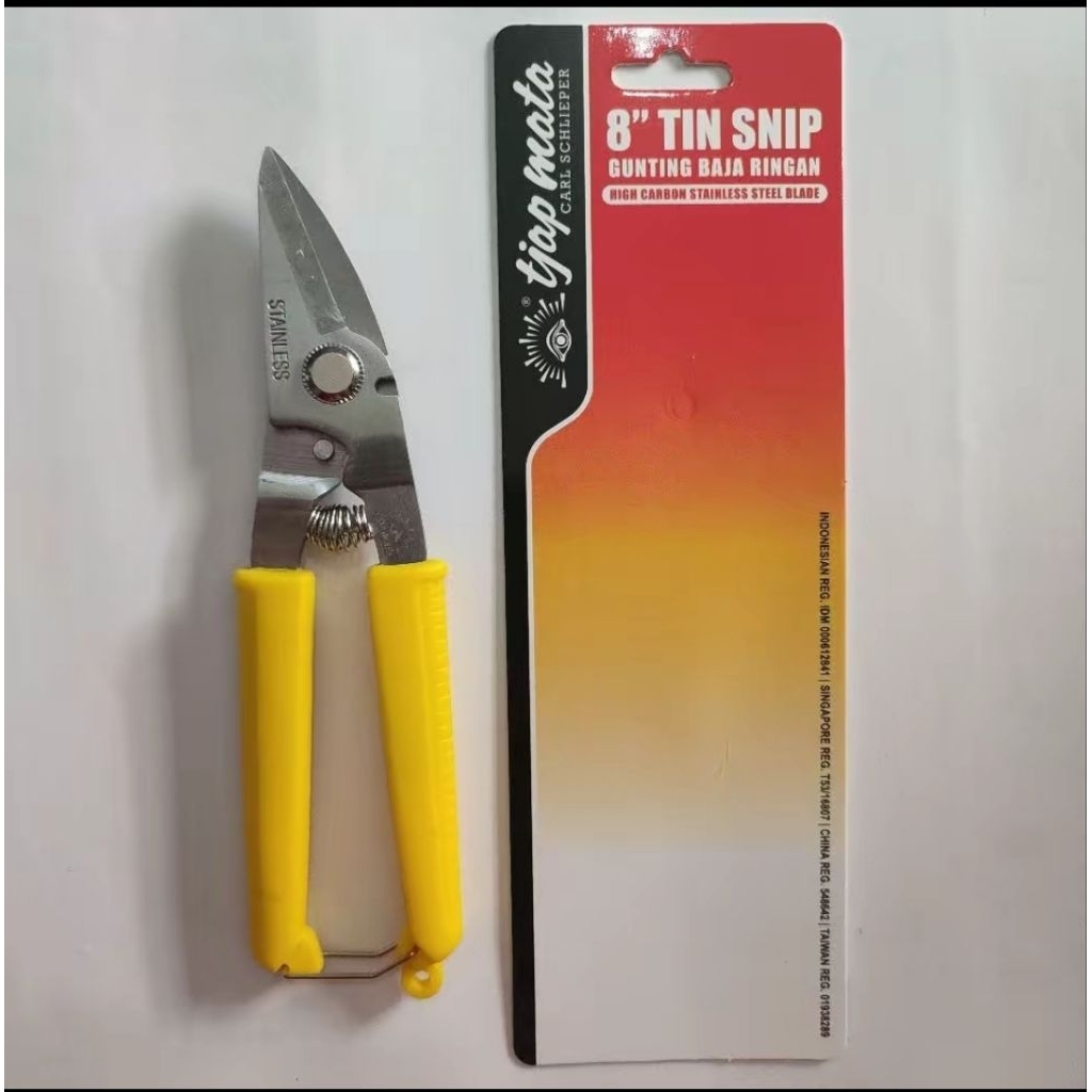 Jual Gunting Holo / Baja Ringan / Tin Snip Tjap Mata / Cap Mata 8 Inchi ...