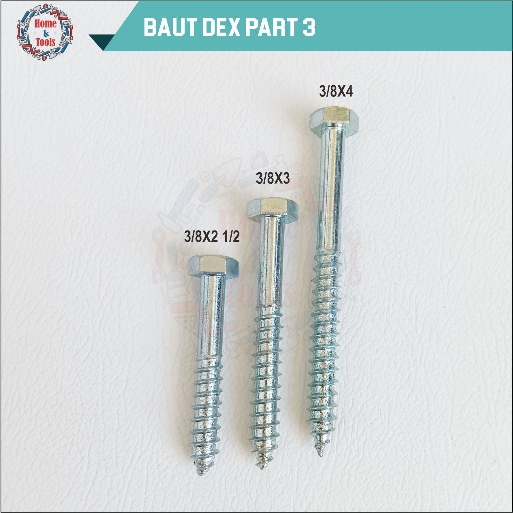 Jual BAUT DEX 3/8 / BAUT TEMBOK / SEKRUP FISHER / BAUT FISHER / BAUT ...