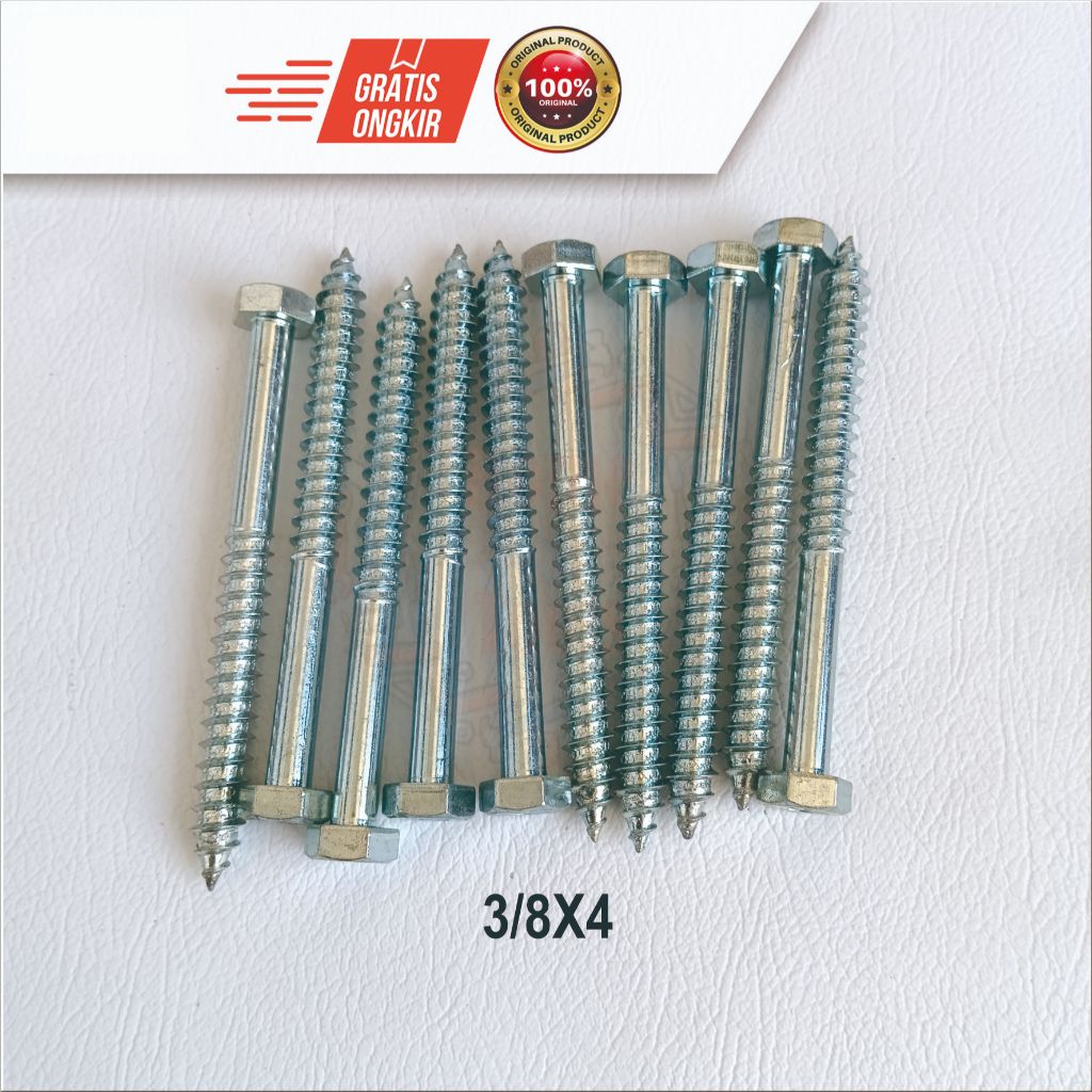 Jual BAUT DEX 3/8 / BAUT TEMBOK / SEKRUP FISHER / BAUT FISHER / BAUT ...