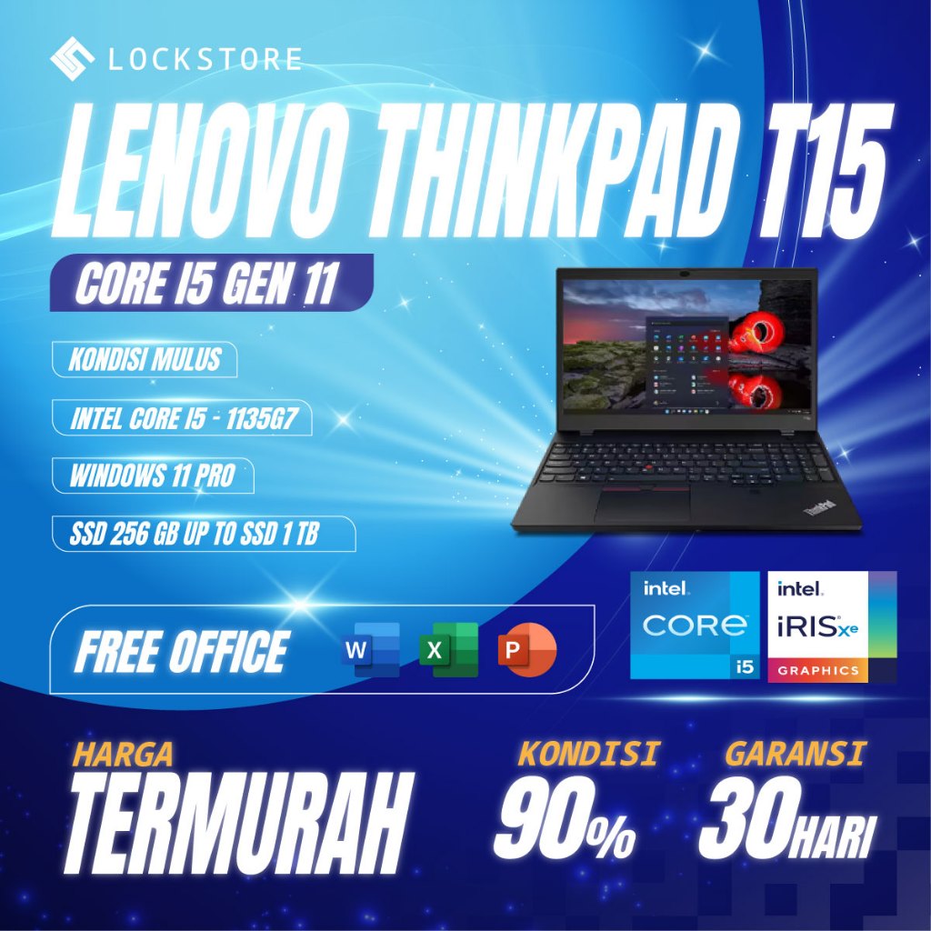Jual Lenovo Thinkpad T15 G2 Core i5 Gen 11 | RAM 16GB / 24GB / 40GB ...