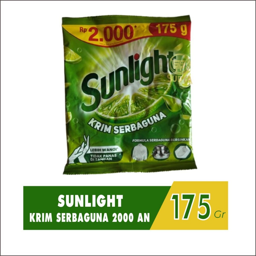 Jual Sunlight Cream Colek Kemasan 175gr/2000 [SACHET] | Shopee Indonesia