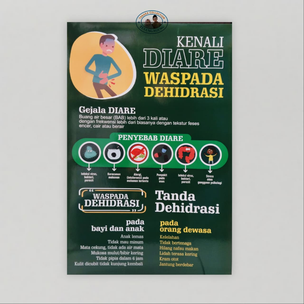 Jual Poster Penyakit | Poster Diare | Poster Gejala Penyebab Diare ...