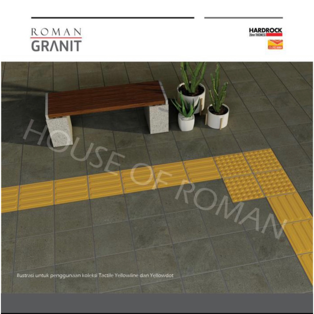 Jual Roman Granit Tactile Yellowdot 30x30 TCT337052CR/Granit Jalan Tuna ...