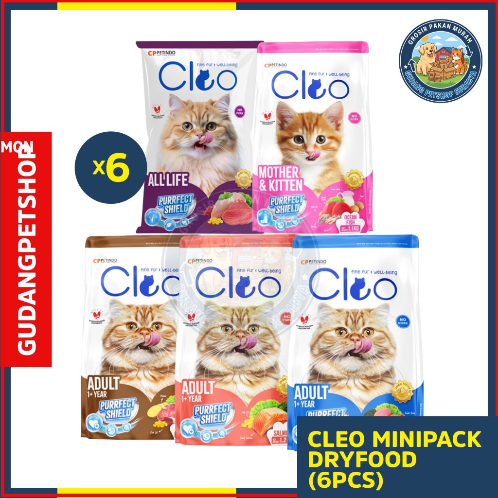 Jual [6PCS] Cleo Adult tuna 1,2kg - Cleo Adult Beef - Cleo Adult ...