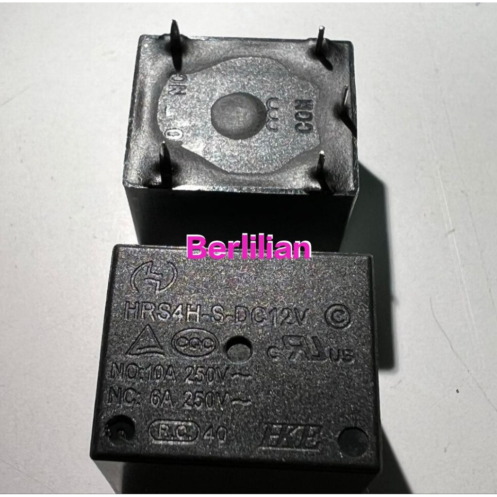 Jual Relay HKE SPDT 12 Volt 10A 5 Pin / Relay DC 12V 10 Amper 5 Kaki ...