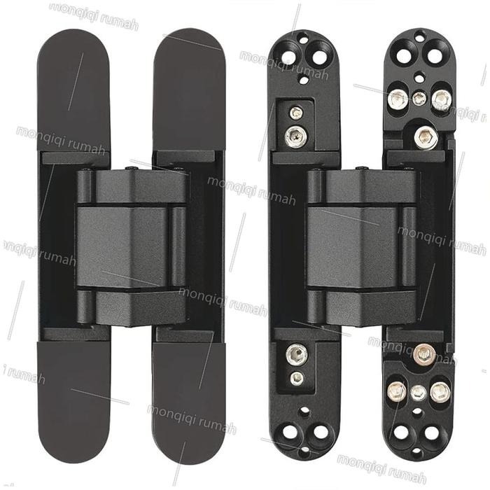 Jual Engsel Tanam Door Hinge Invisiblle Hitam Engsel Pintu Invisible ...