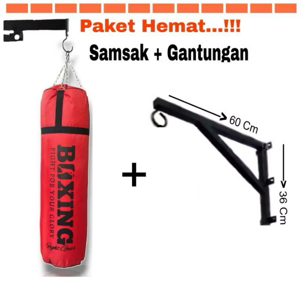 Jual Samsak Beladiri Tinju MMA Muaythai - Plus + Bracket Atau Gantungan ...